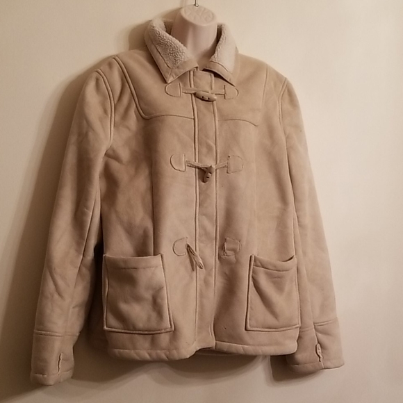 Passport | Jackets & Coats | Passports Womens Cream Tan Suede Jacket ...